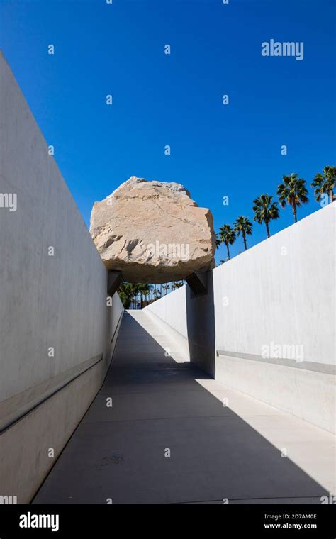 Levitated Mass Boulder Art Installation At The Lacma Los Angeles California United States Of