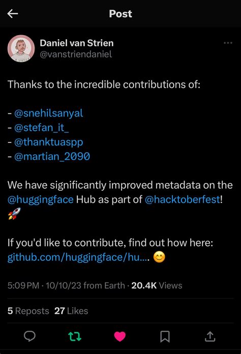 Pavan Kumar Singh On Linkedin Hactoberfest2023 Opensource Ai