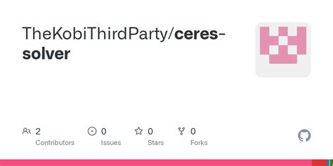 Github Thekobithirdparty Ceres Solver