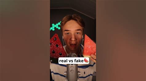 Real Vs Fake Watermelon🍉 Asmr Asmrvideos Asmrsounds Asmrcommunity