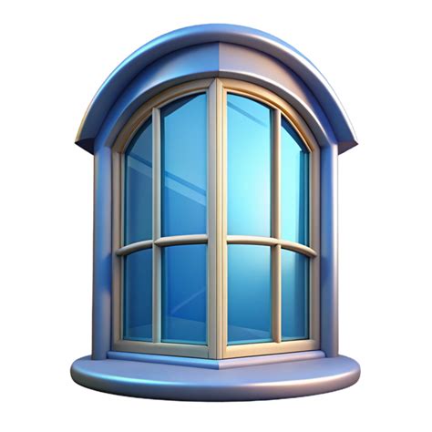 Calm Pristine Bay Window Projecting Window Curved Glass No