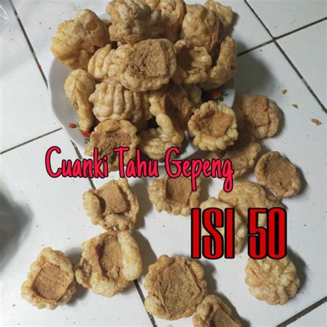 Jual Cuanki Tahu Gepeng Cuanki Geprek Isi 50 Pcs Shopee Indonesia