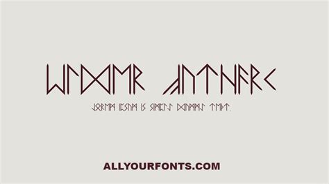 Elder Futhark Font Download All Your Fonts
