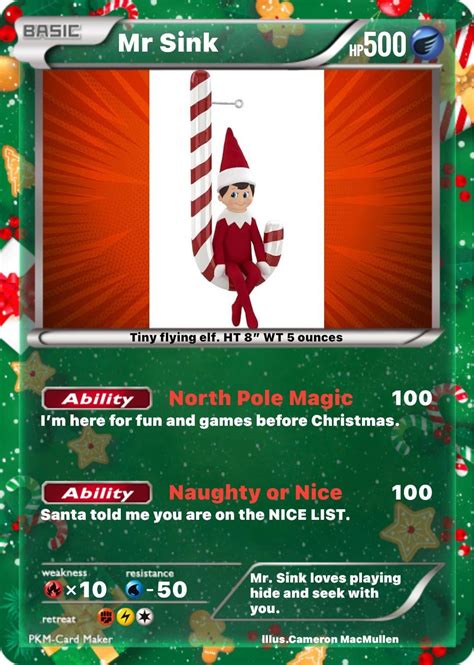 Our Elf Has His Own Pokémon Card R Elfontheshelf
