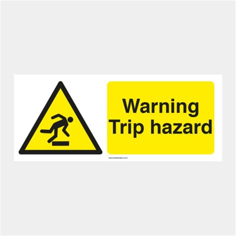 Warning Trip Hazard Diamond Safety Signs
