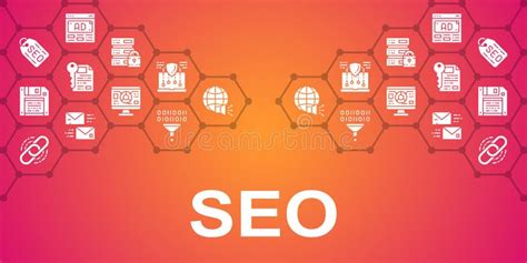 Seo Vector Illustration On Blue Background Bookmark Hosting