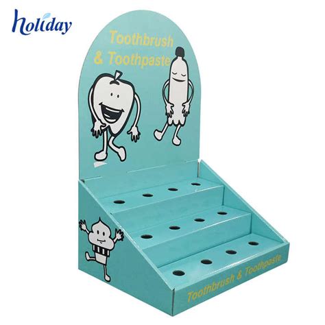 Cardboard Toothpaste Display Promotional And Recyclable