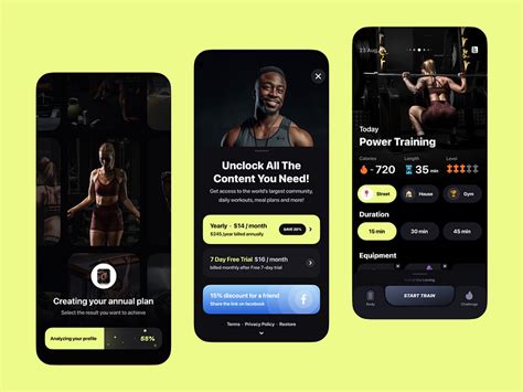 Mobile App Design For Ios Android Ui Ux Design For Fitness App By R Qule For Fancy On Dribbble