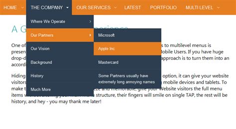golden menu responsive flat dropdown menu by elflaire codecanyon