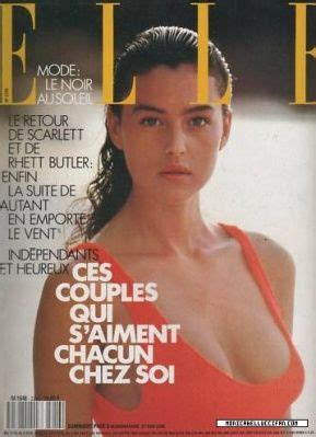 Monica Bellucci Elle Magazine 27 June 1988 Cover Photo France