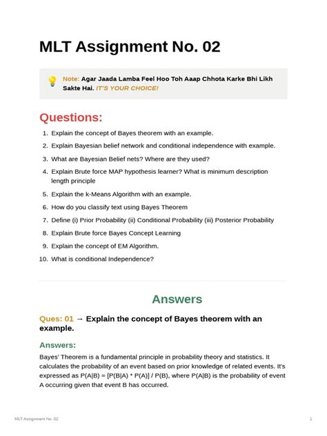 Mlt Assignment No 02 Pdf Bayesian Network Cluster Analysis