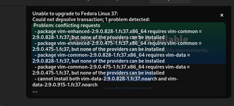 Error Message In Silverblue When Upgrading To Fedora 37 Fedora Discussion