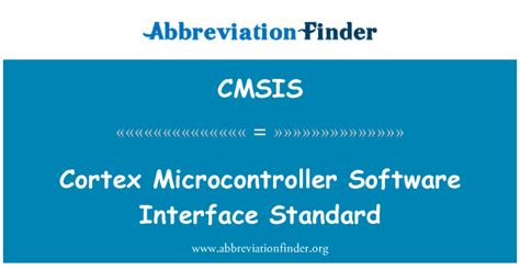 cmsis definición corteza microcontrolador software interfaz estándar