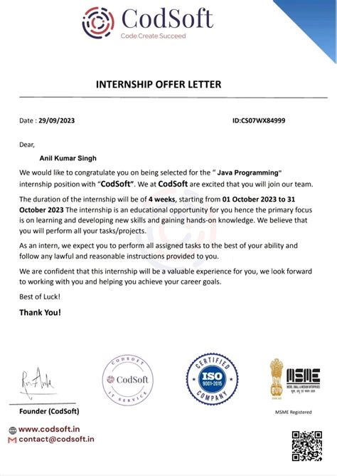 Anil Singh On Linkedin Codsoft