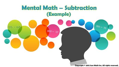 Mental Math Subtraction Example Youtube