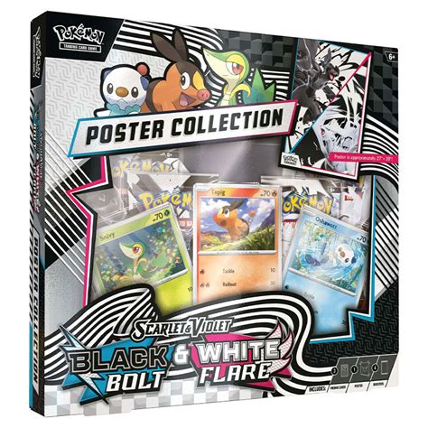 Pokemon Scarlet And Violet Black Bolt And White Flare Unova Poster C