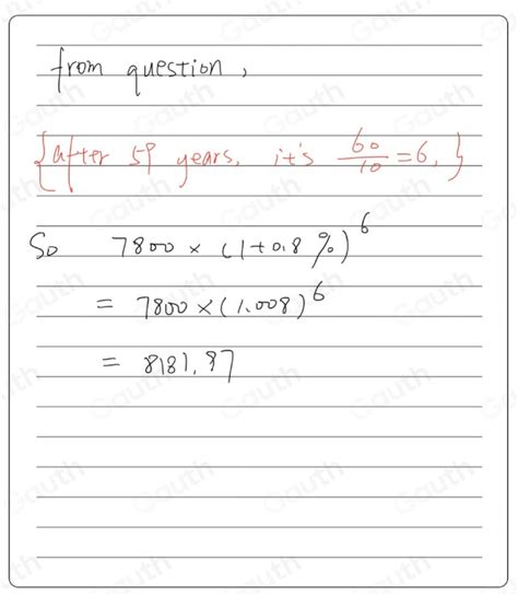 Solved A Quantity With An Initial Value Of 7800 Grows Continuously At