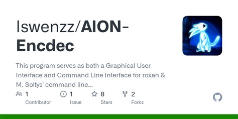 GitHub Iswenzz AION Encdec This Program Serves As Both A Graphical User Interface And Command