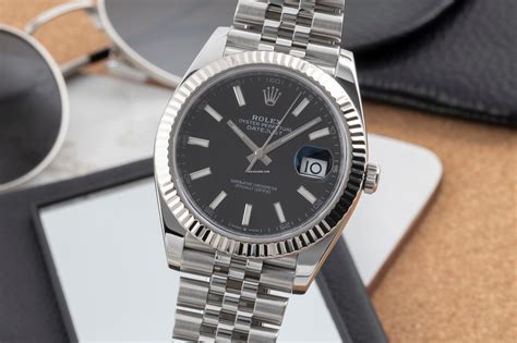 Rolex Datejust 41 Black Dial Stahl Weissgold Automatik For £9 644