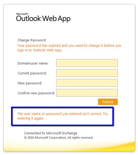 Solved How Do I To Make Owa 2010 And Outlook 2010 Password Expiration