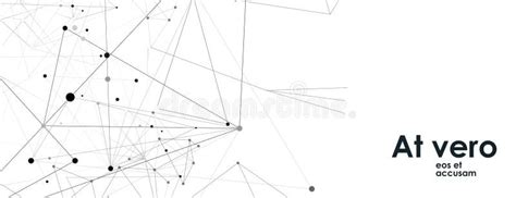 Connect Triangle Structure Abstract Circle Banner Decorative Design