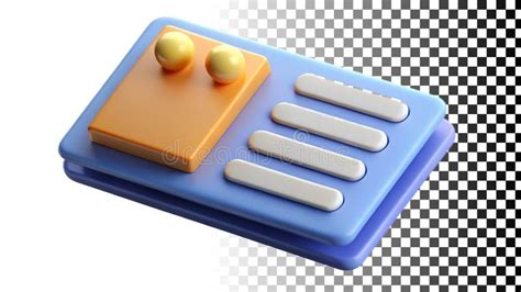 Control Panel With Buttons For Electronic Systems Control Png