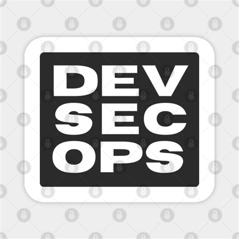 Devsecops Development Security Operations Minimalist Black Background Owasp Magnet Teepublic