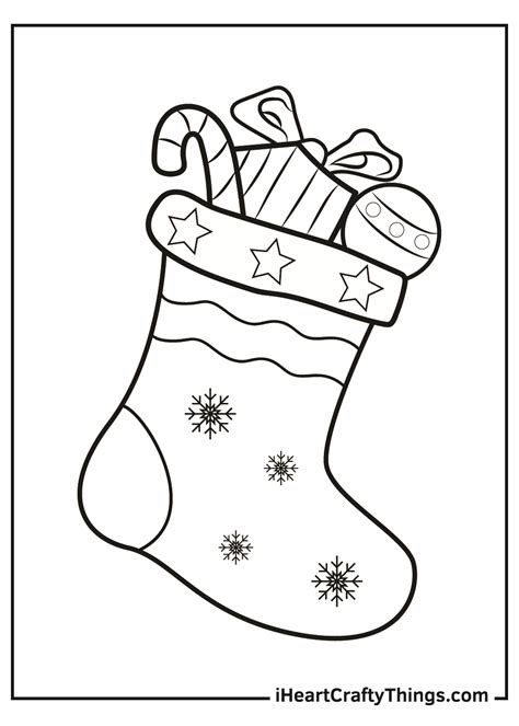 Coloring Pages For Christmas Stockings