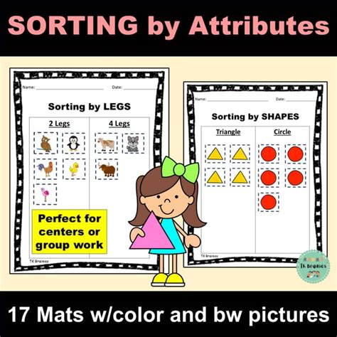 Sorting Activities For Tk And Kindergarten Colors Shapes And Categories