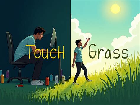 Touch Grass Meaning Decode Internet Slang