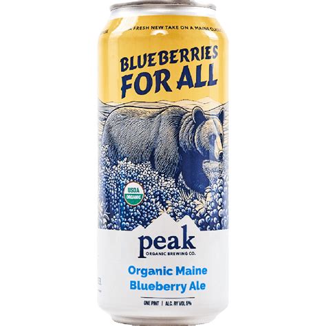 Blueberries For All Peak Organic Brewing Co Buy Craft Beer Online