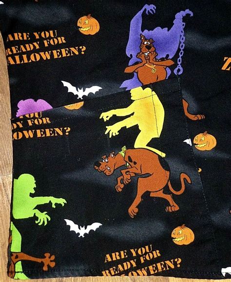 Scooby Doo Halloween Pluto 100 Cotton Nursing Scrub … Gem