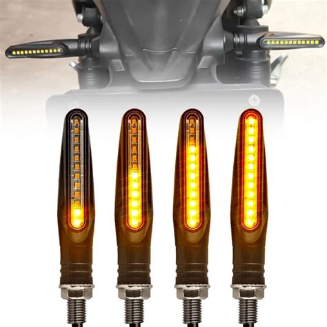 Motorcycle Turn Sequential Signals Led Blinker Flowing Water Flashing