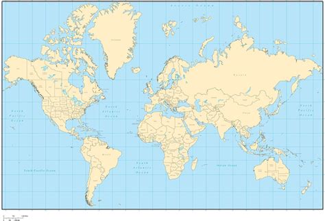 Us Map With Countries Mapped The Population Of Us States Compared