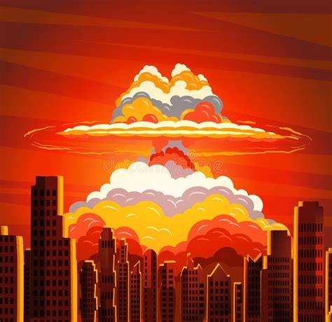Radioactive Explosion Stock Illustration Illustration Of Fireball