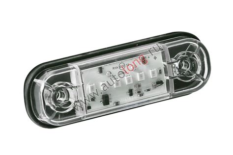Фонарь габаритный белый 6 LED мигающий желтым 12/24В купить по низким ...