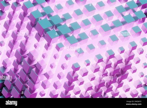 The Cube With Its Holographic Texture Appears To Float And Rotate Showcasing Its Various