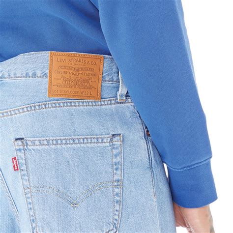 Køb Levis Herre Stay Loose Pleated Cropped Jrans Lys Blå