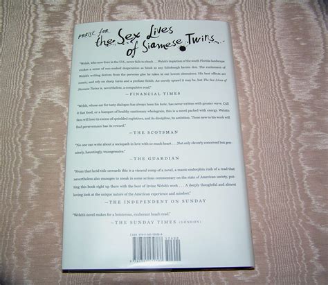 Irvine Welsh Sex Lives Of Siamese Twins 1st Signed Country Squire Books