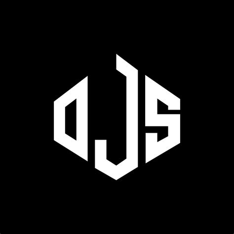 Ojs Letter Logo Design With Polygon Shape Ojs Polygon And Cube Shape