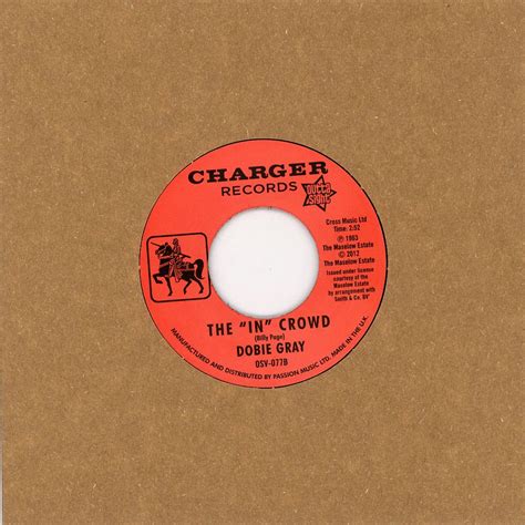 Dobie Gray Out On The Floor The In Crowd Vinyl 7 2023 Uk Hhv
