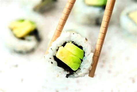 Avocado Roll Sushi Vegetable Roll Foodie And Wine