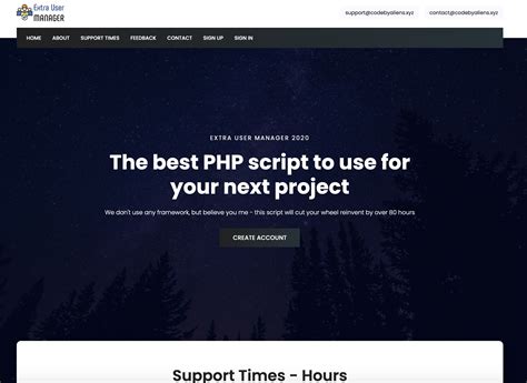 Extra User Manager Php Codester