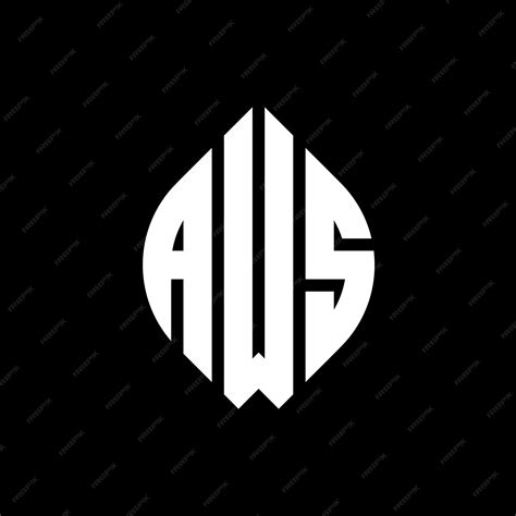Premium Vector Aws Circle Letter Logo Design With Circle And Ellipse Shape Aws Ellipse Letters