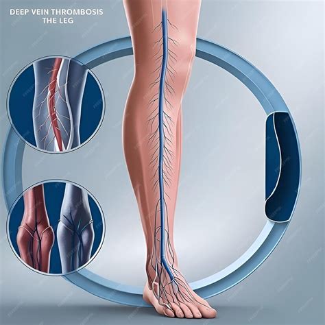 Anatomically Accurate Diagram Of The Human Leg Showcasing Enlarged