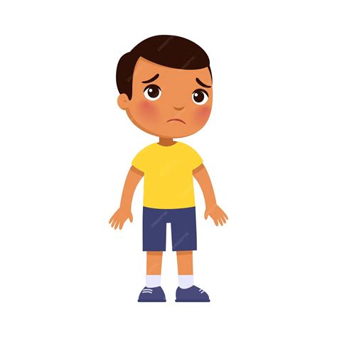 Sad Boy Standing Alone