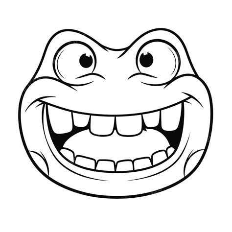 Frog Face Coloring Page