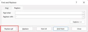 Fill Blank Cells With Dash In Excel Easy Ways