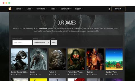 Nexus Mods N网官网 国外游戏mod模组插件资源下载网站 网络探索者