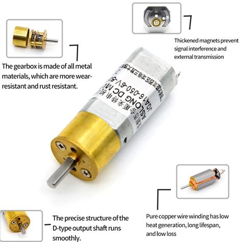 Dc Brushed Reduction Motor Jga16 050 12v800rpm 101 Electric Motor Dc